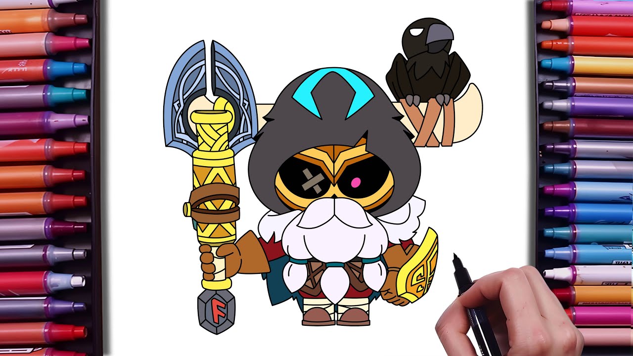 How to Draw Odin Cordelius From Brawl Stars | Step by Step Drawing Tutorial