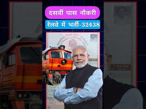 10वीं पास Railway New Vacancy 2025 ||Form Apply online || railway group D #railwayjob #New #shorts