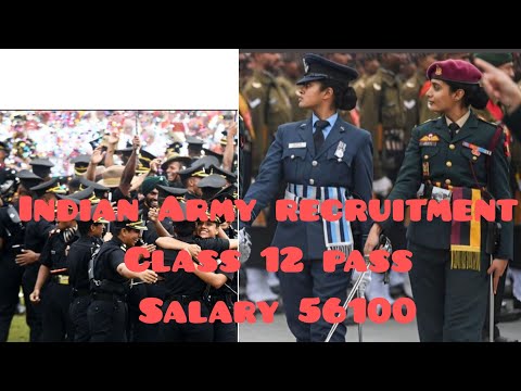 Indian Army recruitment 2024//Qualification 12 pass//Salary 56100