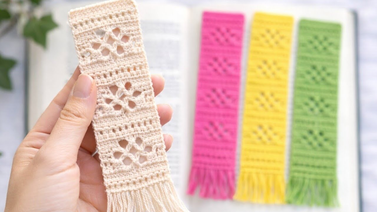 WOW✨💯 Crochet for BEGINNERS😍 Quick Crochet Bookmark Tutorial Step by Step 🪜