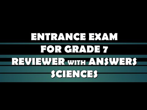 ENTRANCE EXAM REVIEWER FOR COMING GRADE 7 *SCIENCES* | Online E Learn