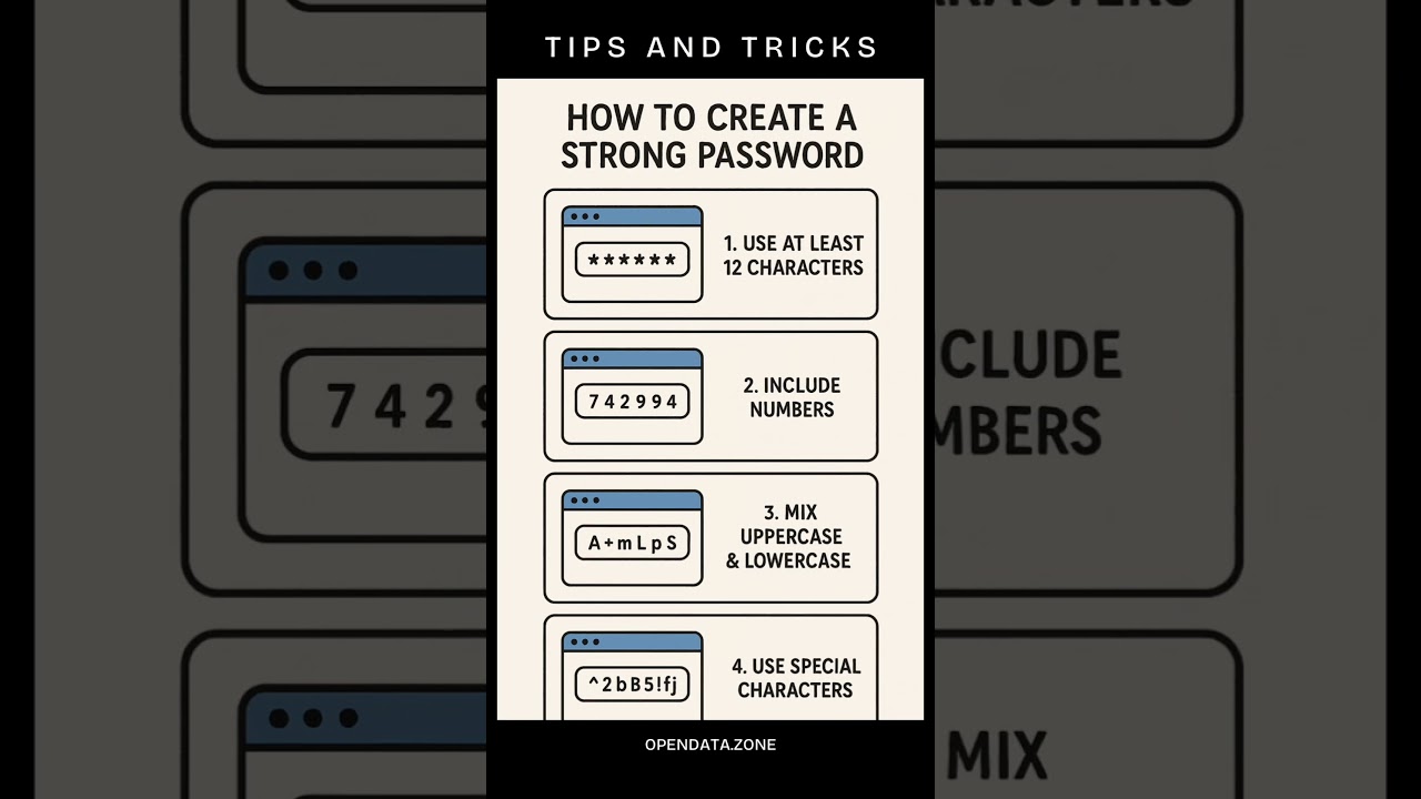 Tips & Tricks - How to create a strong password