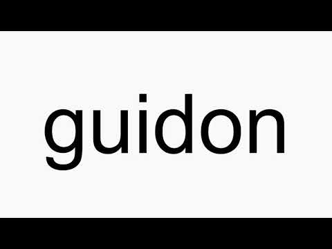 How to pronounce guidon
