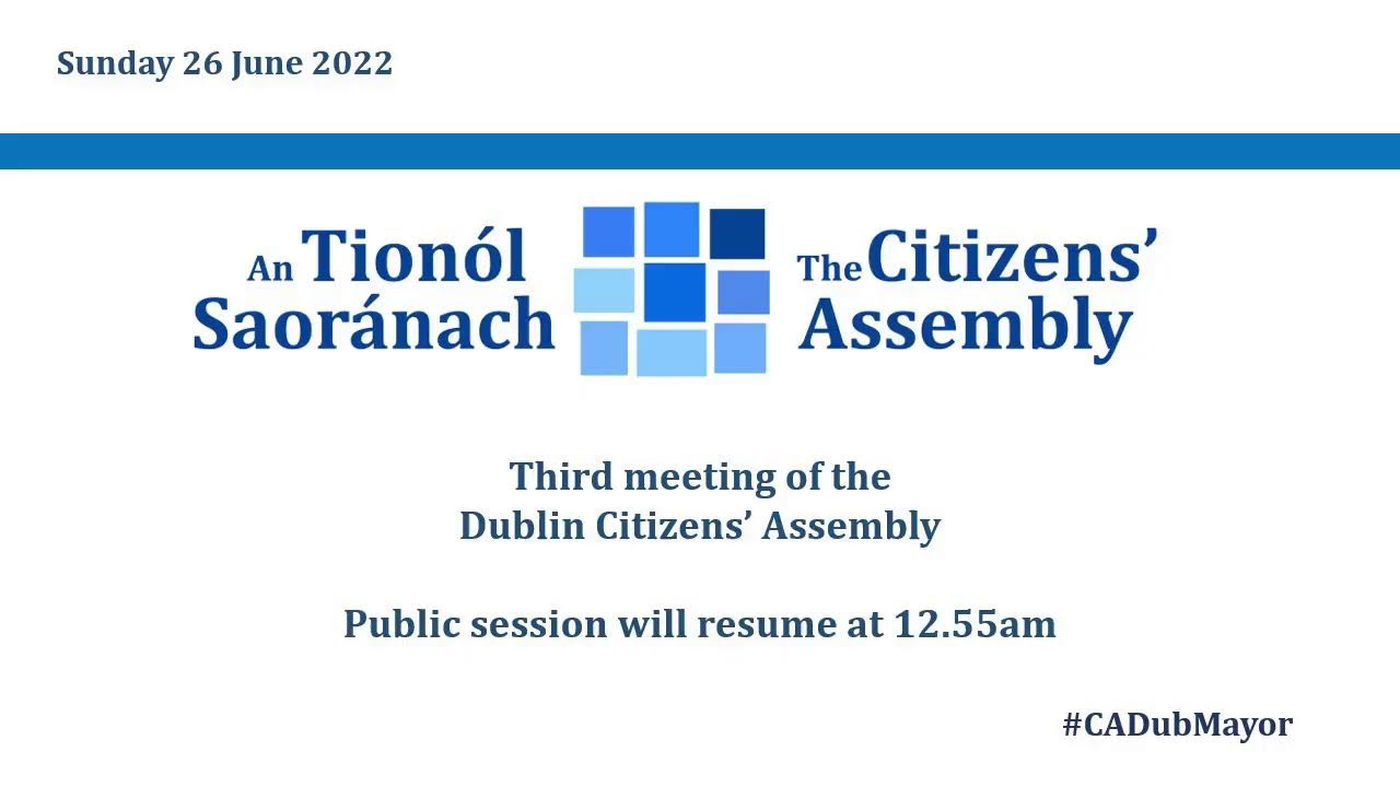 Citizens' Assembly Live 26/06/2022