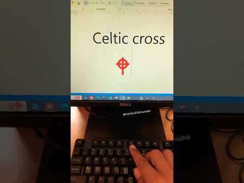 Celtic Cross Symbol Shortcut Key #shorts #msword #computer