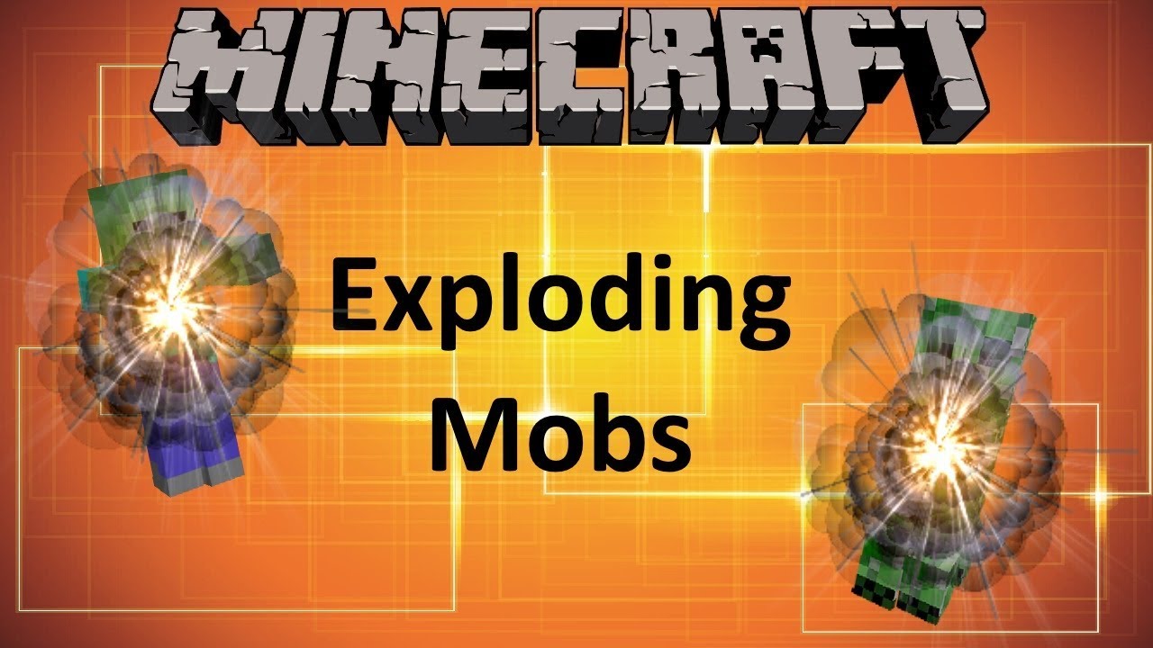 EXPLODING MOBS - MINECRAFT 1.12.2 (MOD SHOWCASE)