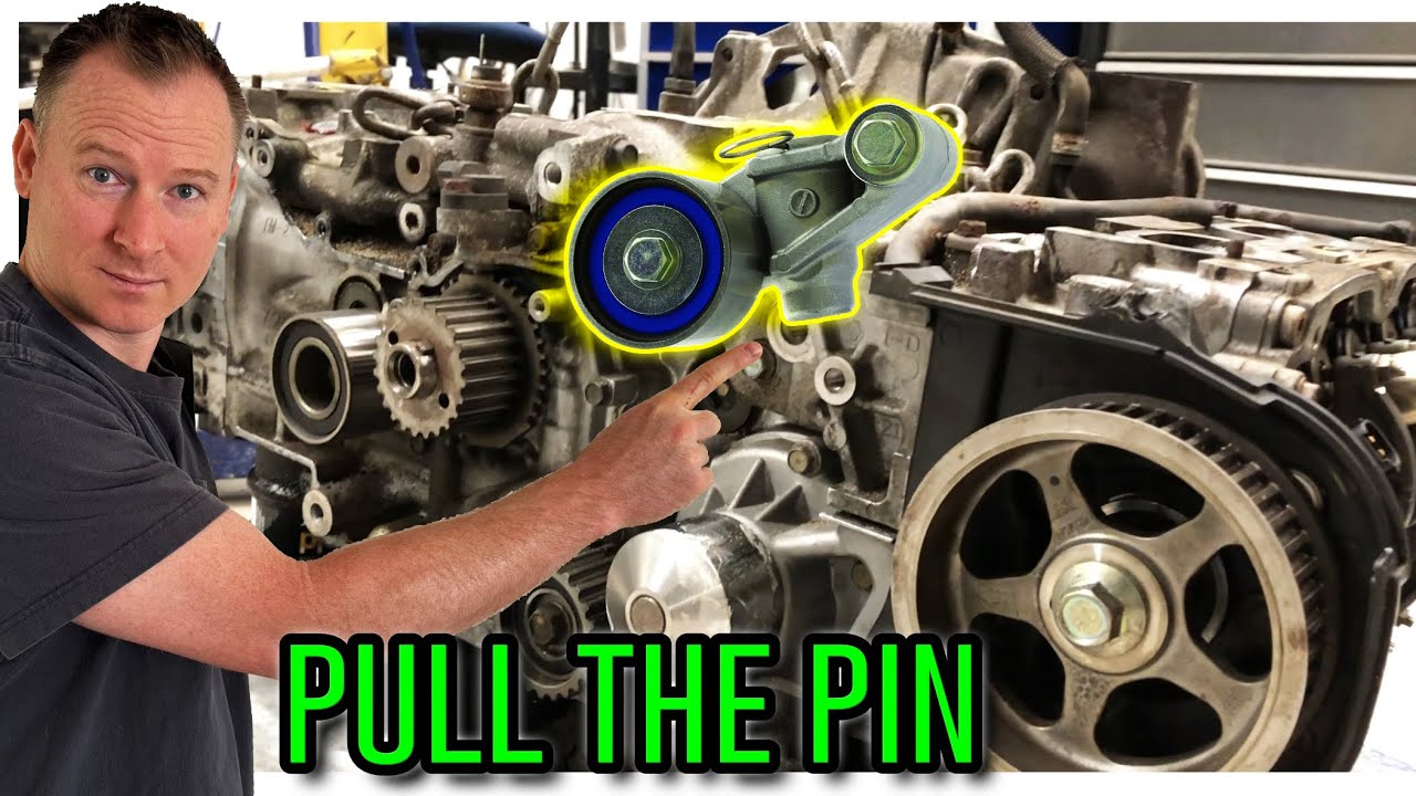 SUBARU Timing Belt Installation!  PERFECT EVERY TIME! SOHC EJ25 EJ20 TIMING MARKS AND BELT GUIDE