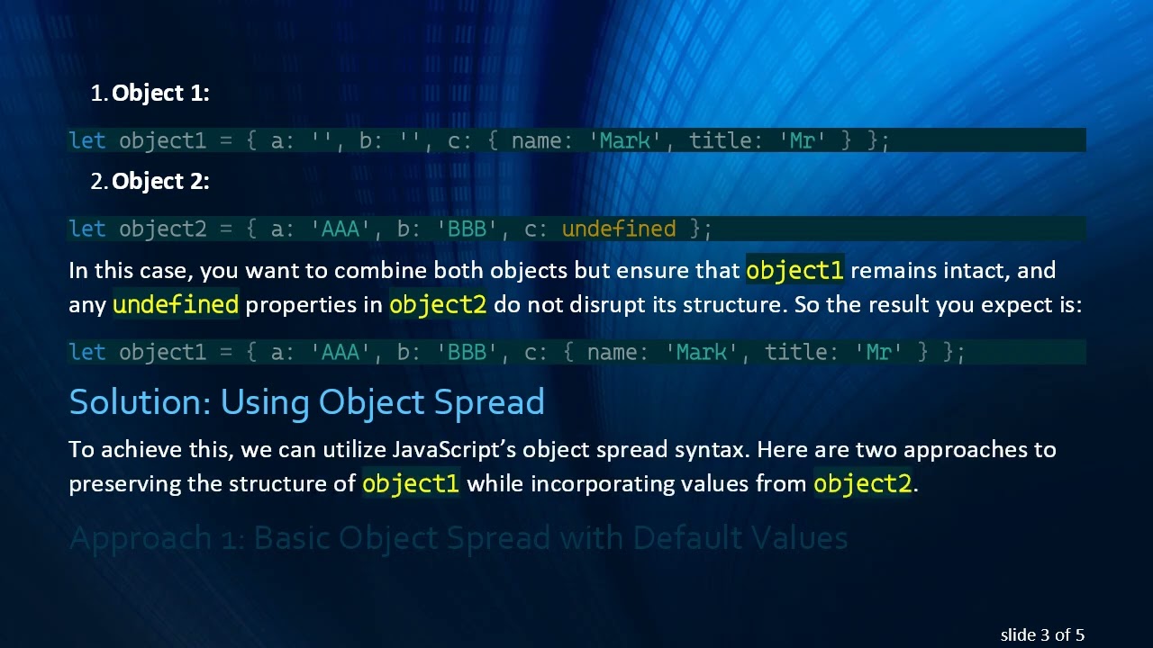 Resolving JavaScript Object Spread Issues with undefined Properties