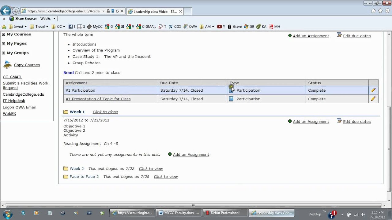 Coursework  Assignment Setup (Basic and Upload)