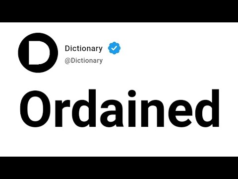 Ordained Meaning In English