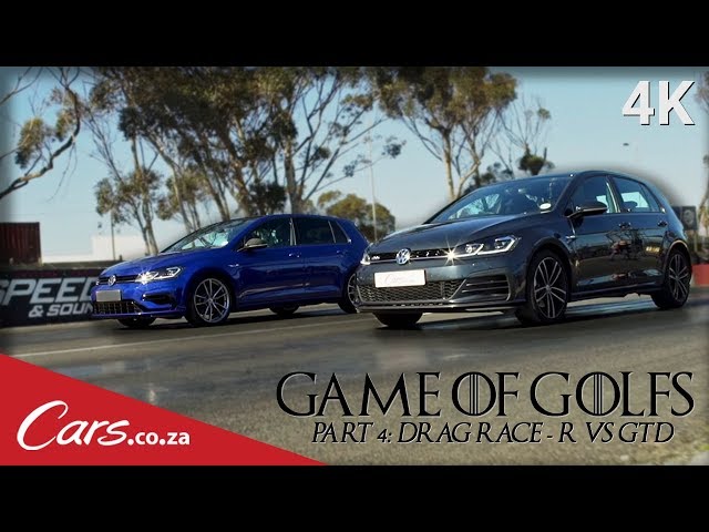Drag Race: New VW Golf R vs Golf GTD