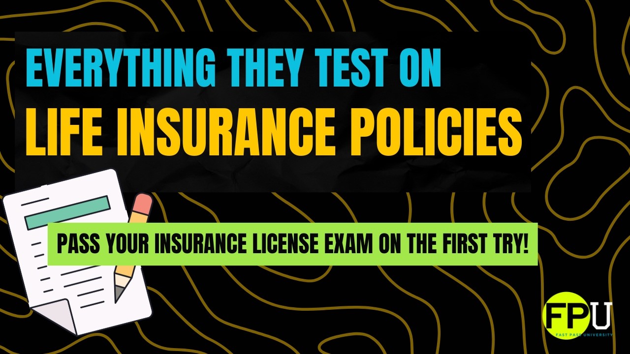 Life Insurance Policies Questions & Answers for the Insurance Exam