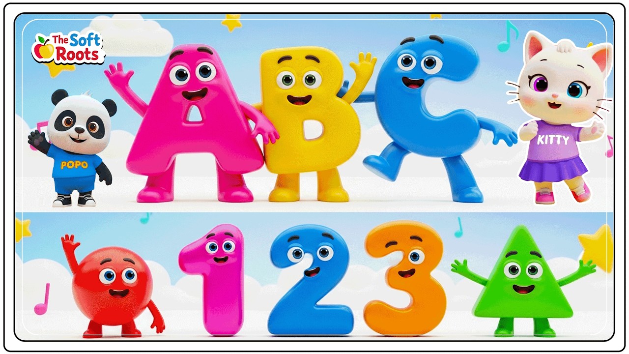 Preschool Learning activities for 3 year olds at home | Learn ABC Phonics Shapes Numbers Colors 🌈