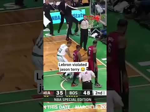 LEBRON JAMES VIOLATED JASON TERRY ππͺπ₯π#trending #nba #basketball #music #shorts #viral #dunk