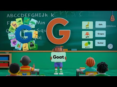 Words starting with letter G | words that starts with Gg | 'g' Words | Letter G Words for Kids | G