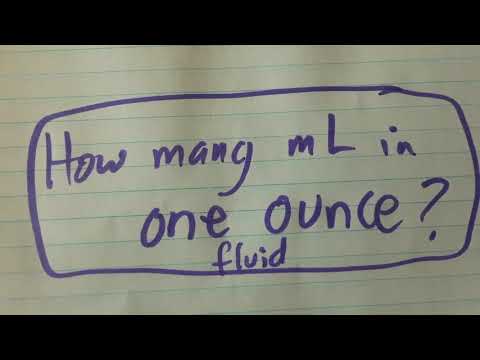 Math for nursing. Convert millimeters to fluid ounces. 8 of = 30 mL