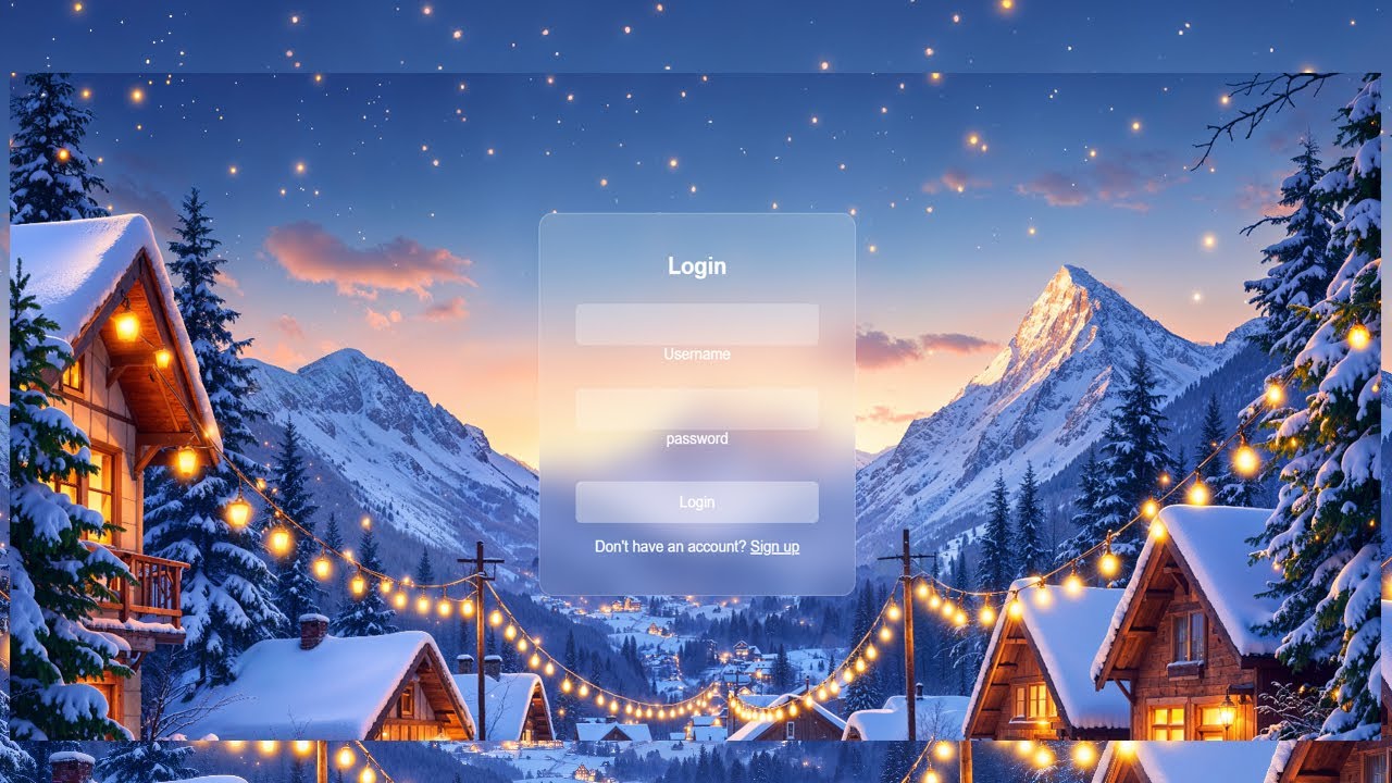 Create a Login Form in HTML and CSS | Glassmorphism Login Form in HTML & CSS