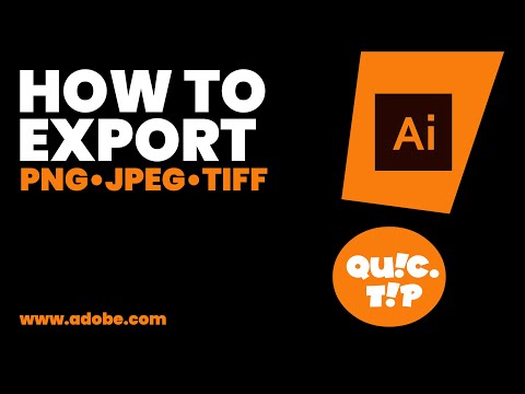 How to export JPEG, PNG, TIFF & PDF from adobe illustrator (ai)