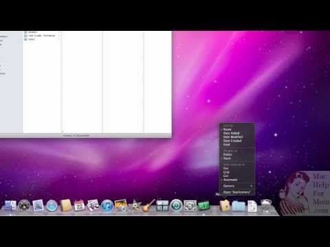 How to add the Applications folder to your Dock