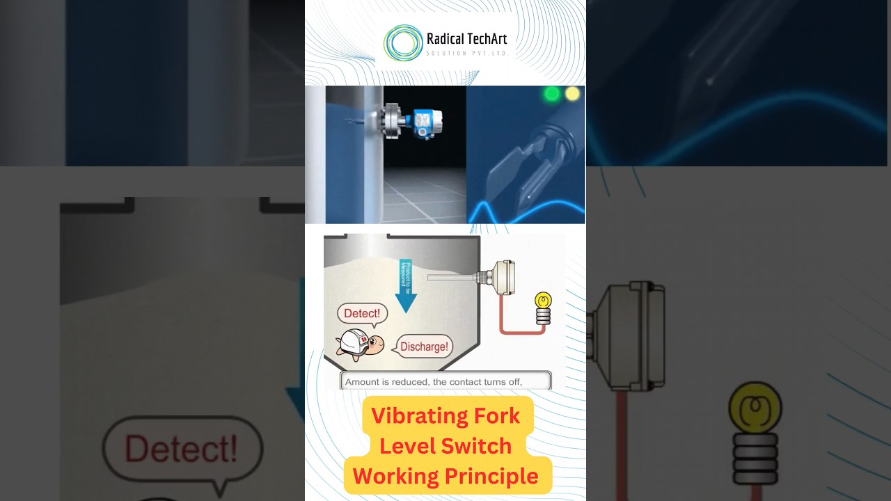 Vibrating Fork switch working principle | Types of level switch #tuningfork #vibrating #working