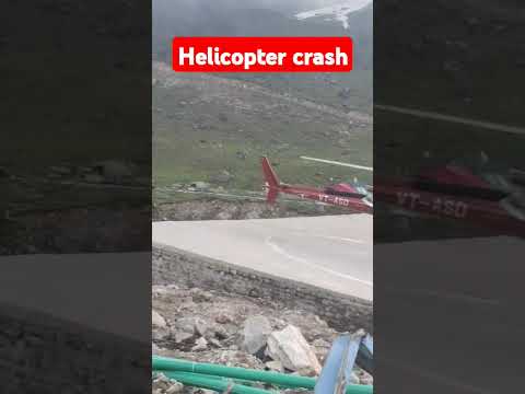 Helicopter crash in Kedarnath #trendingreels #trendingshorts #kedarnathyatra #kedarnathtrack