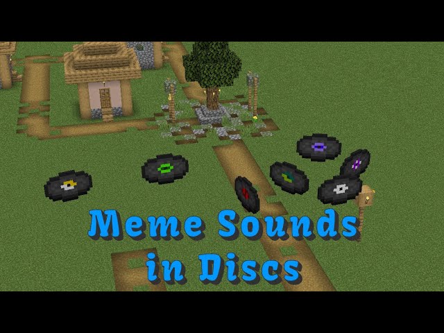 Random Disc Meme Sounds + Meme Villager Minecraft Texture Pack