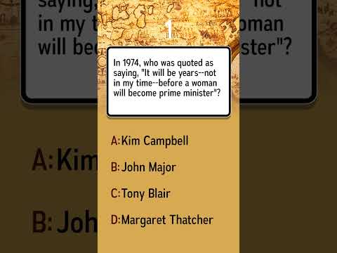 Who predicted in 1974 that a woman would not become prime minister in his lifetime?