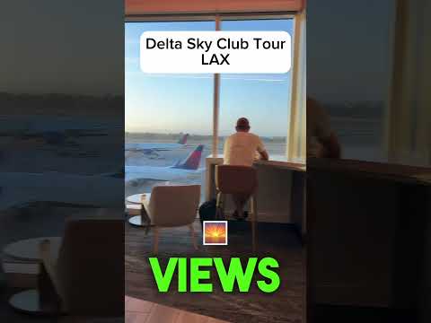 Delta Sky Club LAX was amazing! 🤩  #airport #delta #lax #shorts