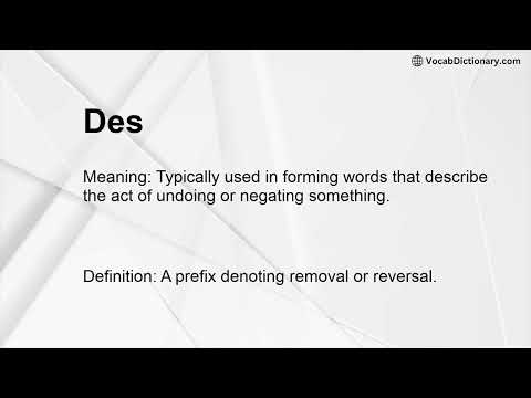 Des Meaning
