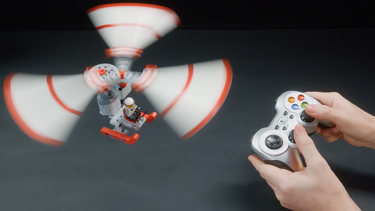 #DIY Remote-Controlled #LEGO #Helicopter - LEGO Technic Experiments