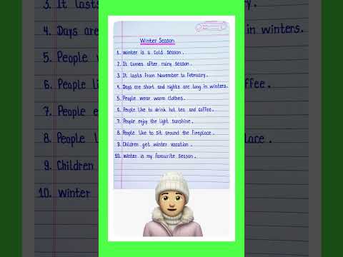 10 Lines On Winter Season in English | Essay On Winter Season | Winter Season Essay in English