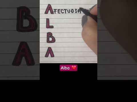 Significado del nombre ALBA #nombre #significado #alba