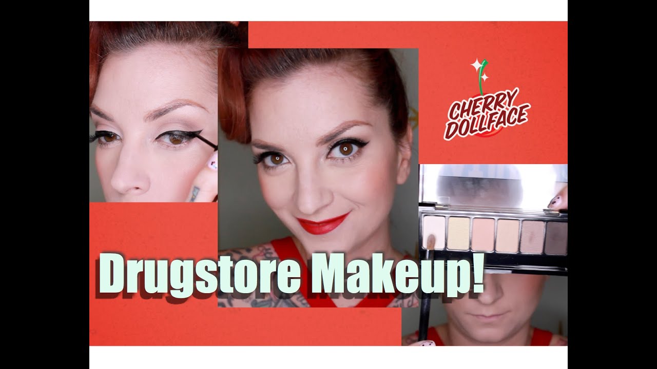 Pretty & Cheap Drugstore Pinup Makeup! by CHERRY DOLLFACE