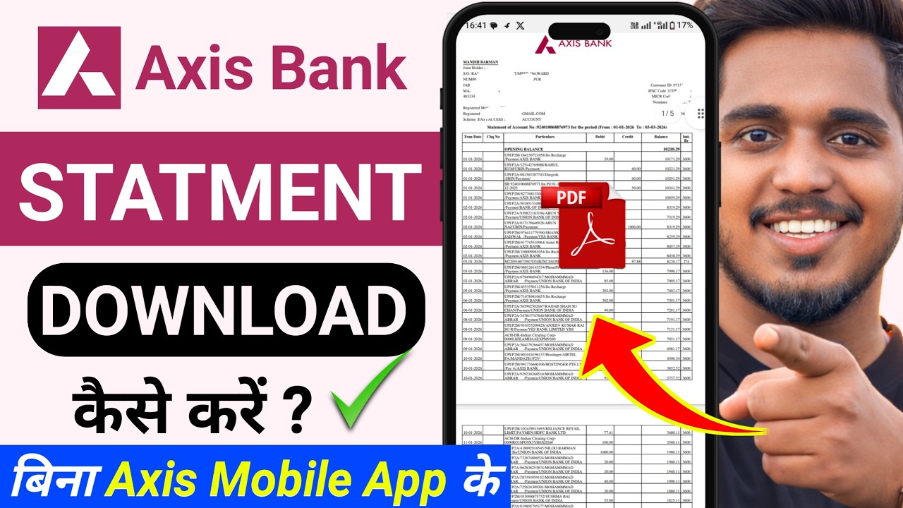 Axis Bank Statement Kaise Nikale | How To Download Bank Statement Pdf Axis | New Process 2026