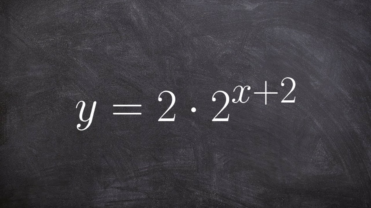 Math tutorial for graphing an exponential function with transformations