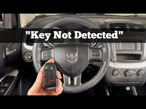 2011 - 2020 Dodge Journey Key Not Detected - How To Start With Dead, Bad Remote Key Fob Battery