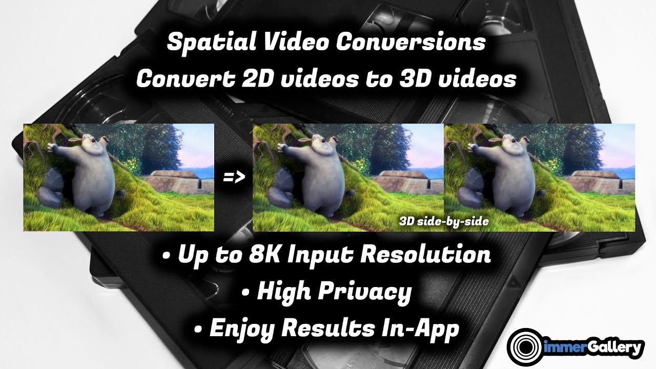 Spatial Video Conversions (2D to 3D video for VR)