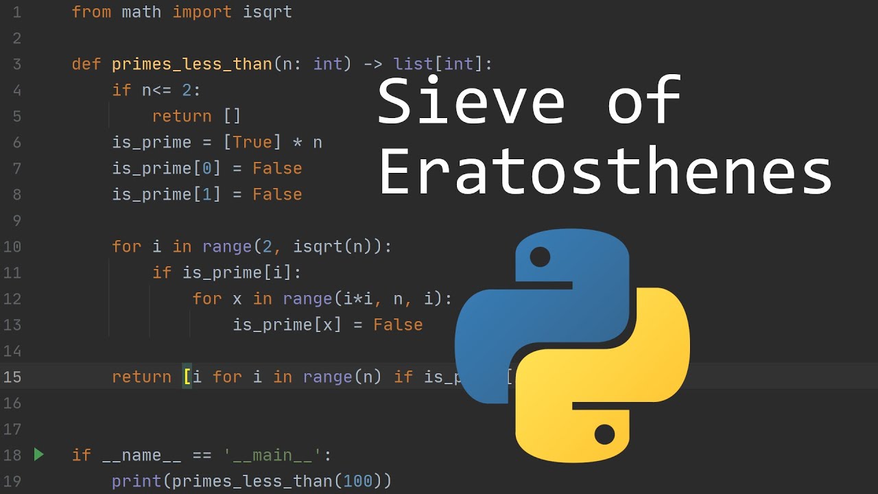 Finding Primes in Python with the Sieve of Eratosthenes