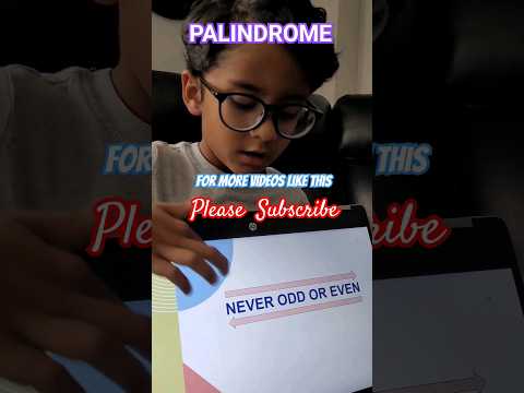 Palindromes Examples