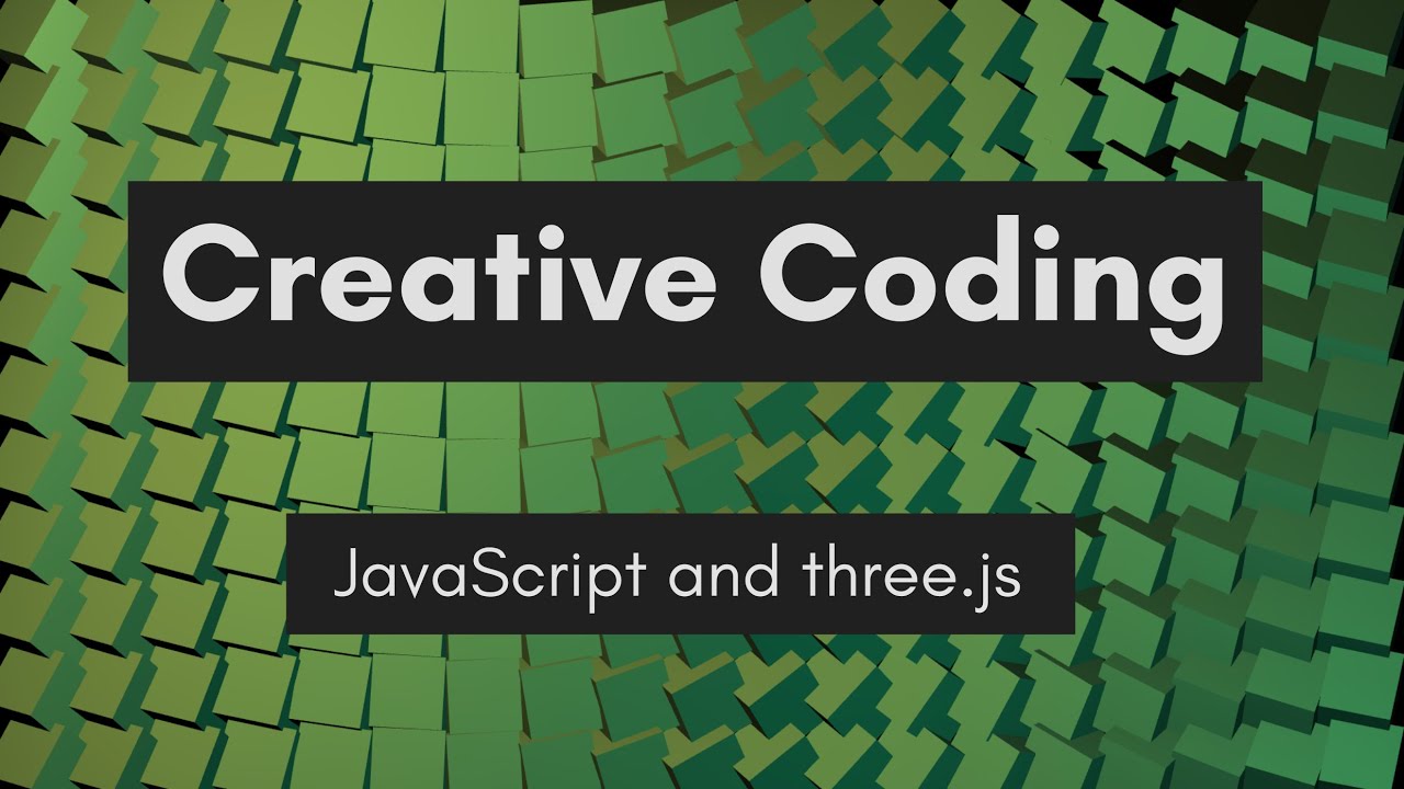 Creative Coding Time Lapse | Shimmering Cubes | JavaScript, three.js