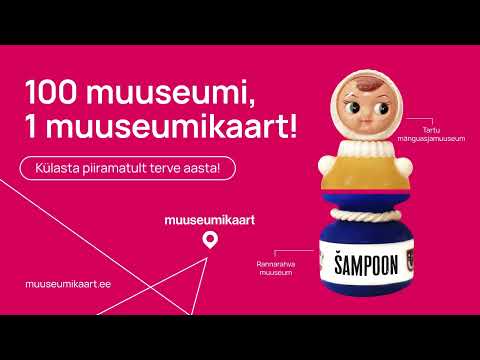 Muuseumikaart – 100 muuseumi, 1 muuseumikaart!