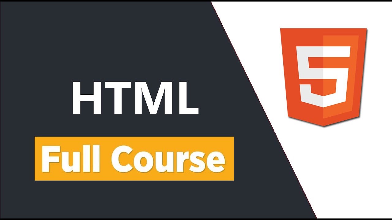 HTML5 Tutorial for Beginners - Full Course