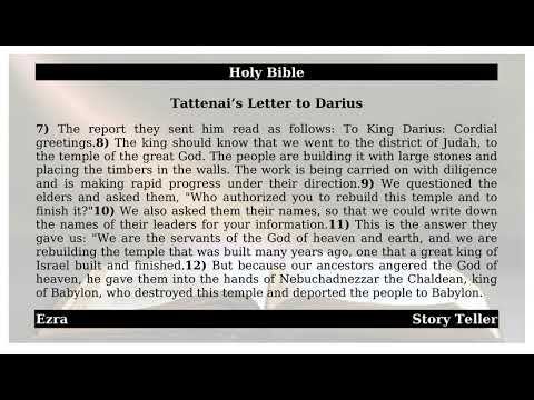 Ezra - Chapter 5 - Tattenai’s Letter to Darius | The Holy Bible
