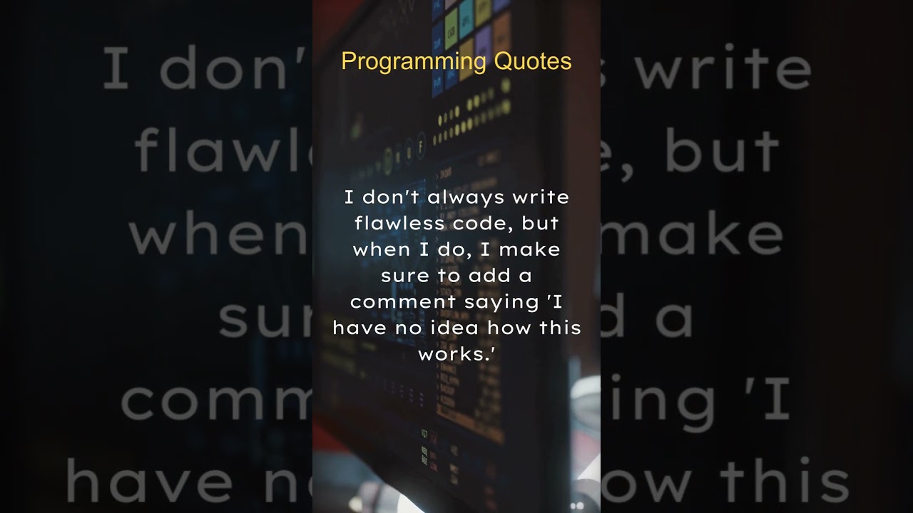 Elevate your coding mindset with concise yet impactful programming quotes.#shorts