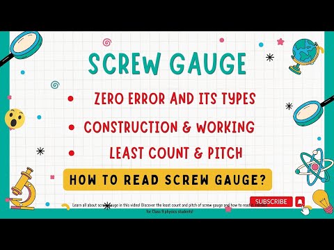 What is Screw Gauge?| Least count and Pitch of Screw Gauge| Reading of Screw gauge Class 9 #physics