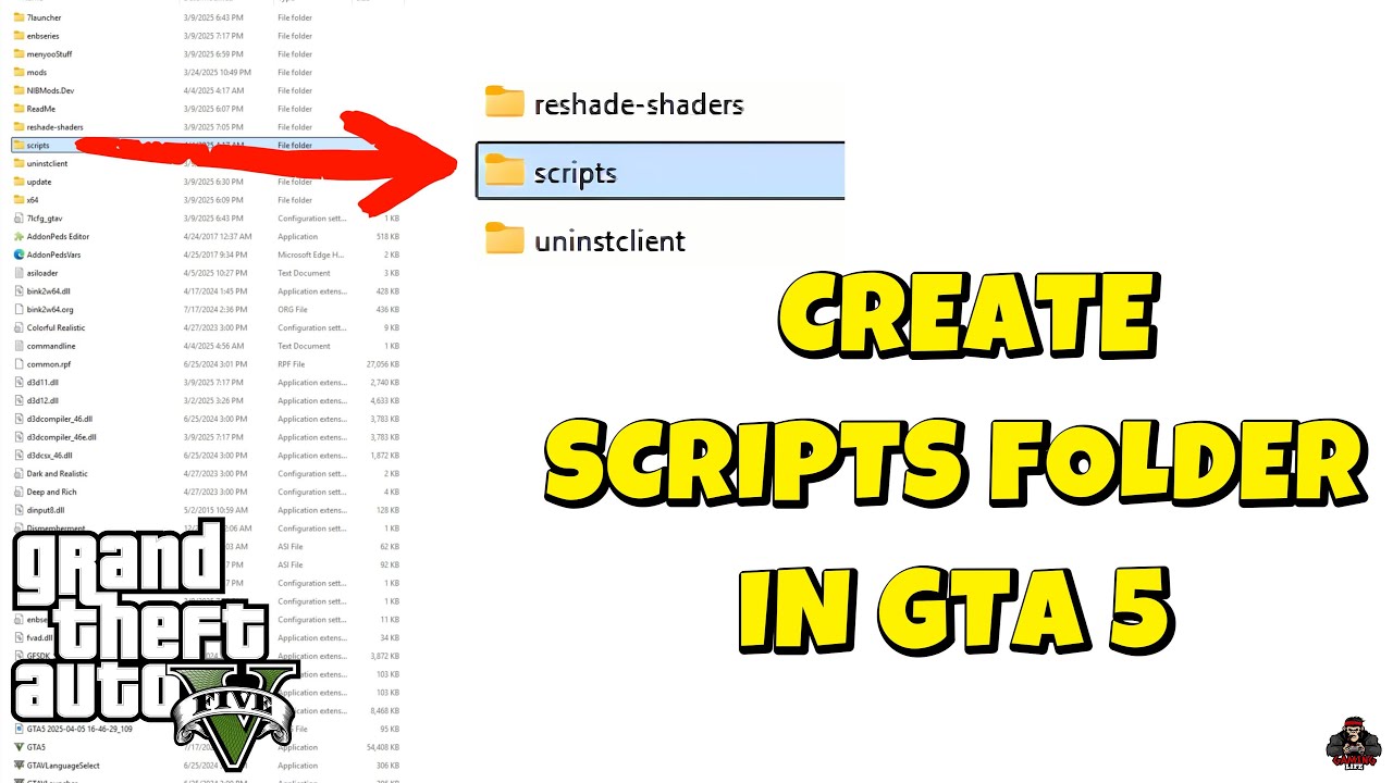 How To Make Scripts Folder In GTA 5 || How To Get Scripts Folder In GTA V (2025) GTA 5 MODS
