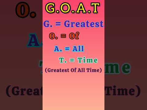 G.O.A.T. full form // Goat meaning // #goat #meaningofgoat #fullnameofgoat #gk