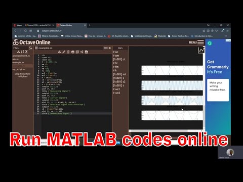 How to Run MATLAB Codes online through Octave-online