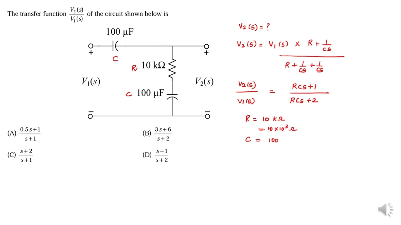 CONTROL SYSTEM |PROBLEM 1 - GATE 2013| Transfer Function
