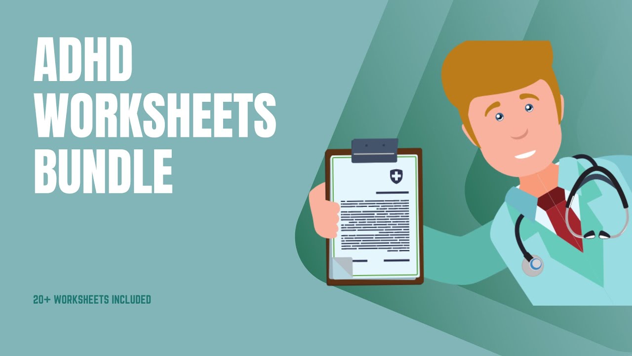 ADHD Worksheets Bundle | Editable / Fillable / Printable PDF Templates